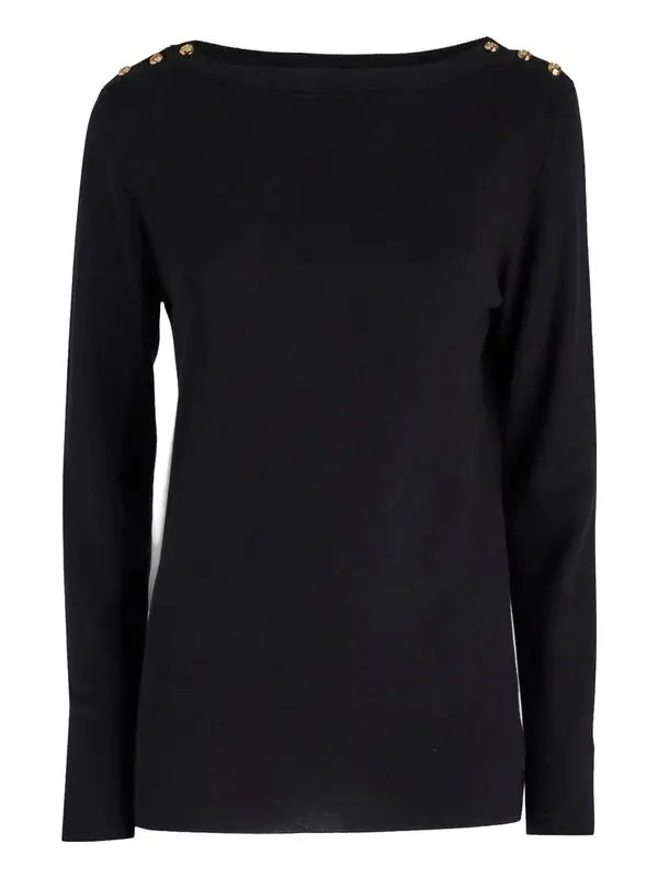 Gucci Boat Neck Knitwear With Button Detail - Multicolor