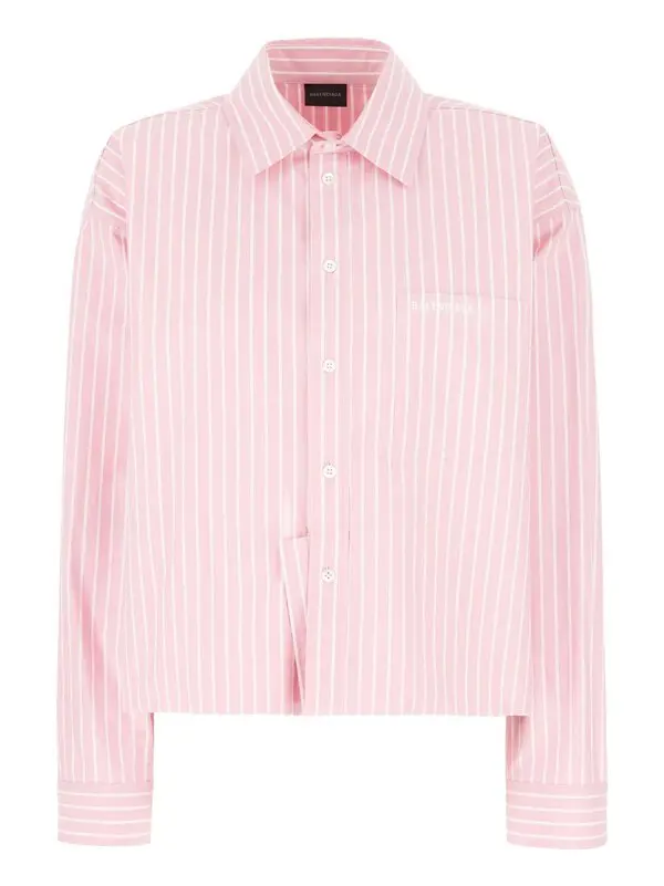 Balenciaga Striped Button-up Shirt - Multicolor