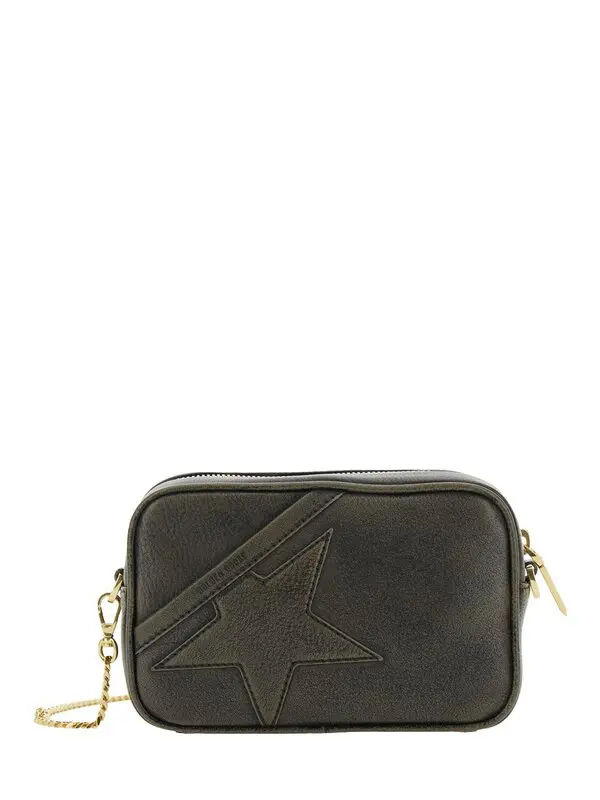 GOLDEN GOOSE Shoulder Bag With Star Patch - Black
