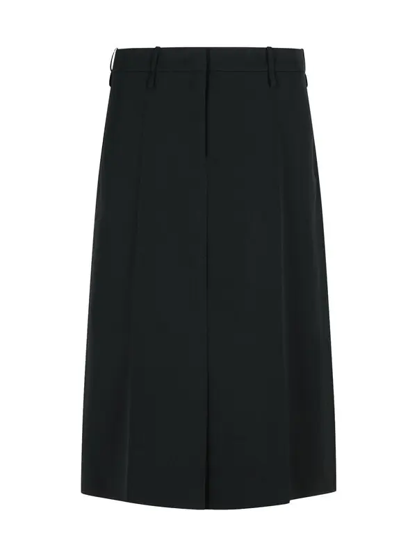 JIL SANDER Wool Skirt - Black