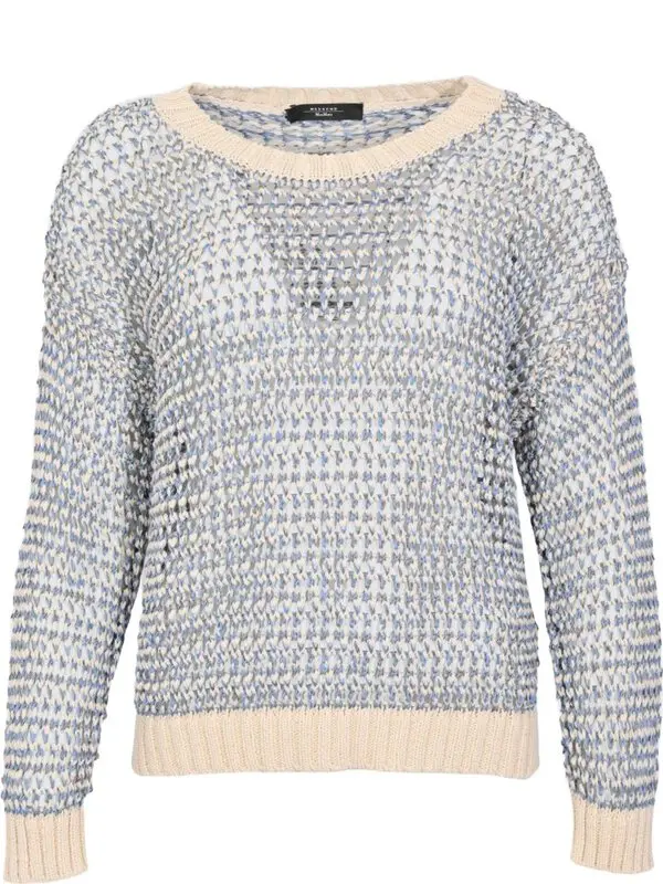 Max Mara Textured Knit Pullover - Blue