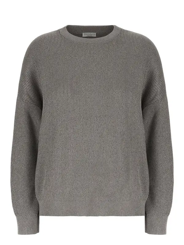 Brunello Cucinelli Ribbed Knit Pullover - Multicolor