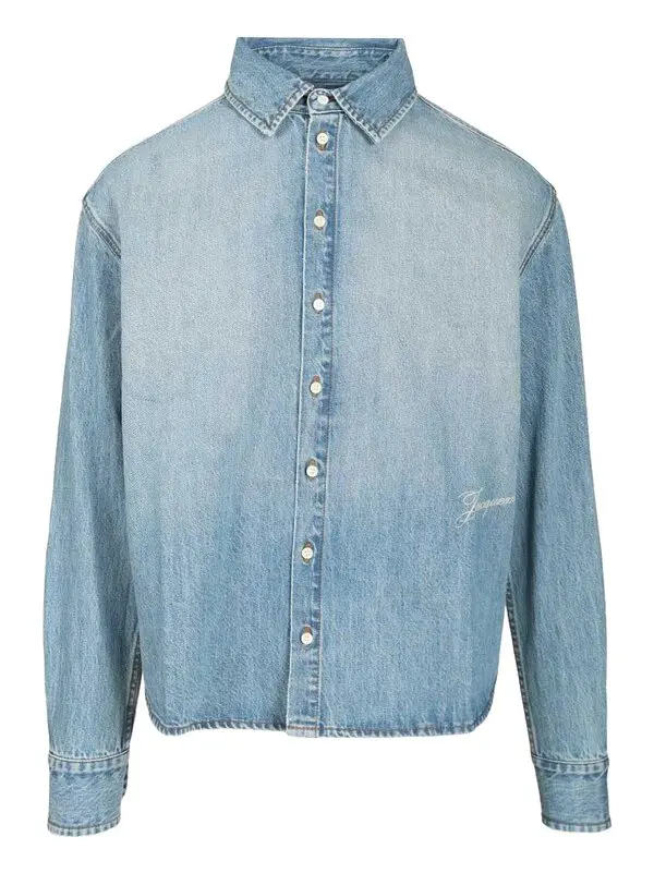 Jacquemus Simon De-nîmes Denim Shirt - Blue