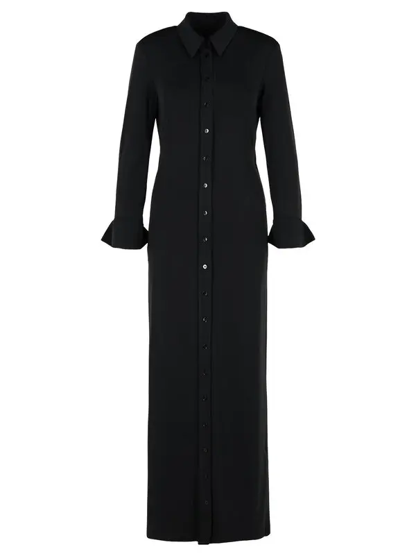 Sportmax Viscose Stretch Dress - Black