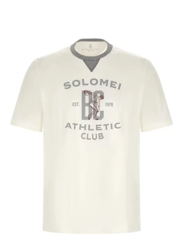 Brunello Cucinelli Printed T-shirt - White