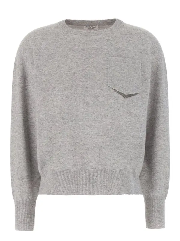 Brunello Cucinelli Knitwear With Pocket Detail - Multicolor