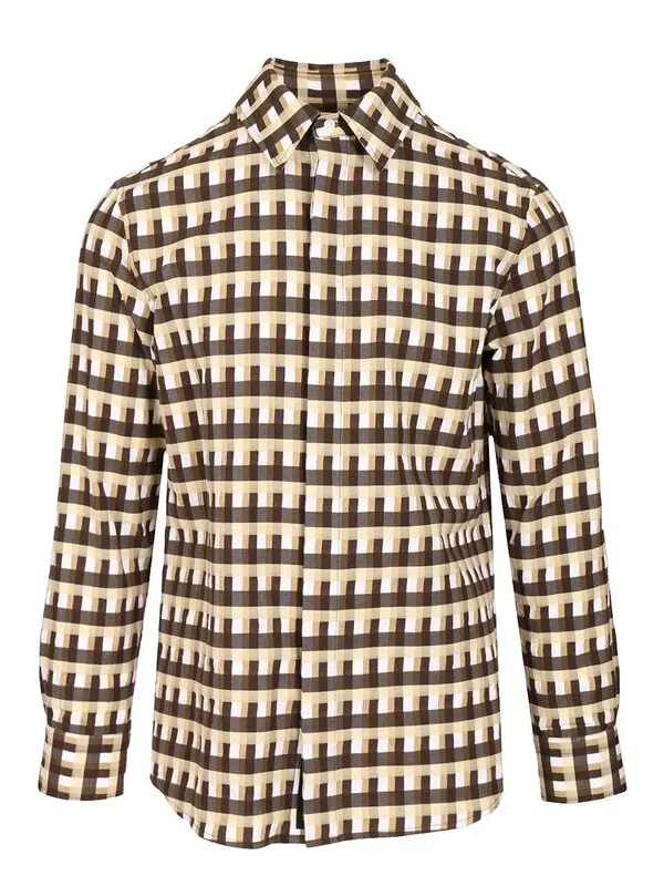 Bottega Veneta Checked Shirt - Multicolor