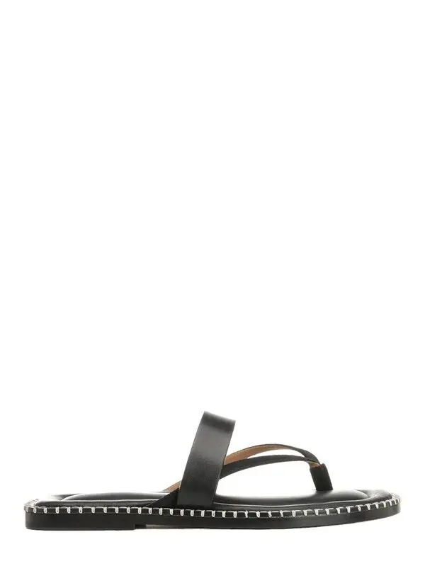 Dries Van Noten Leather Flip-flops - Black