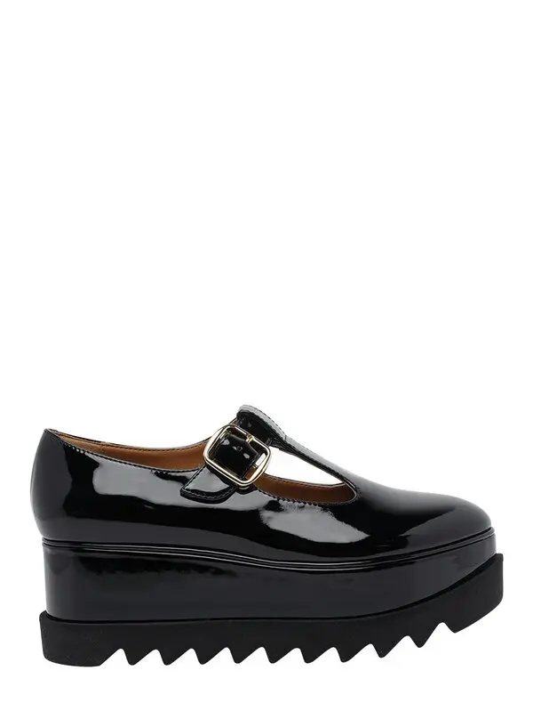 Stella McCartney Elyse Wedged Mary Jane Shoes - Black
