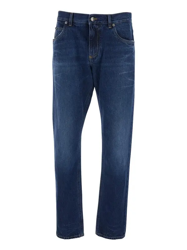 Dolce & Gabbana Straight Leg Jeans - Multicolor