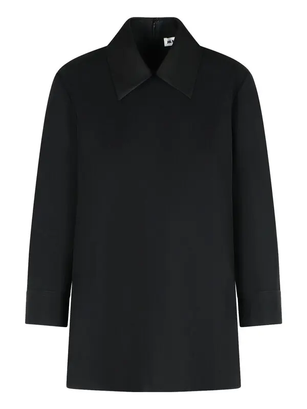 JIL SANDER Wool Blouse - Black