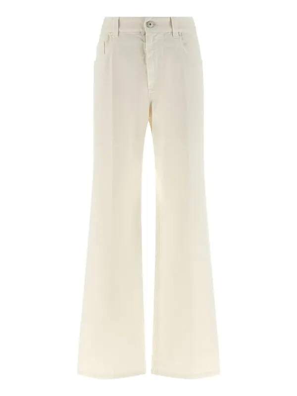 Brunello Cucinelli Contemporary Loose Fit Jeans - White