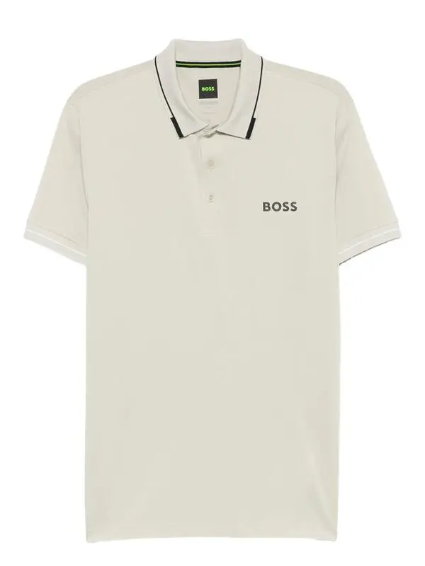 BOSS Neutrals Polo Shirts - Cream