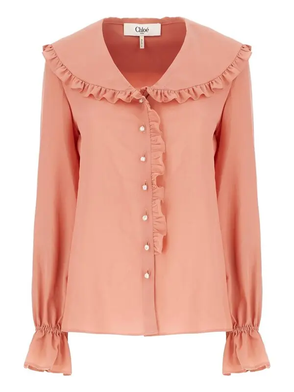 Chloé Blouse With Ruffle Detail - Multicolor
