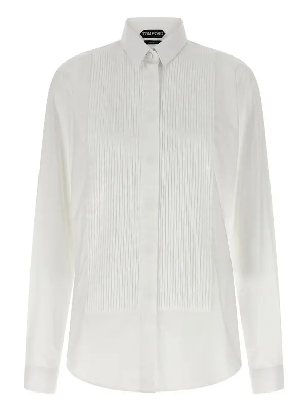 TOM FORD Plastron Shirt - White