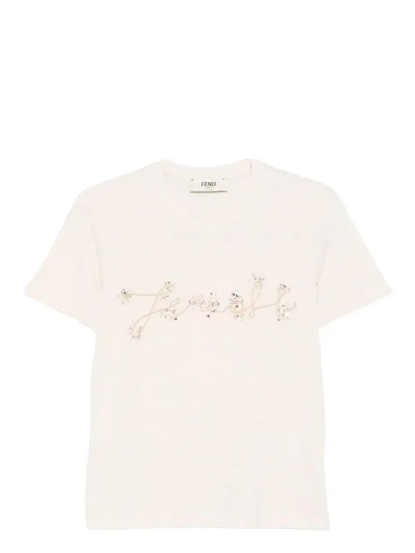 Fendi Embroidered T-shirt - Multicolor