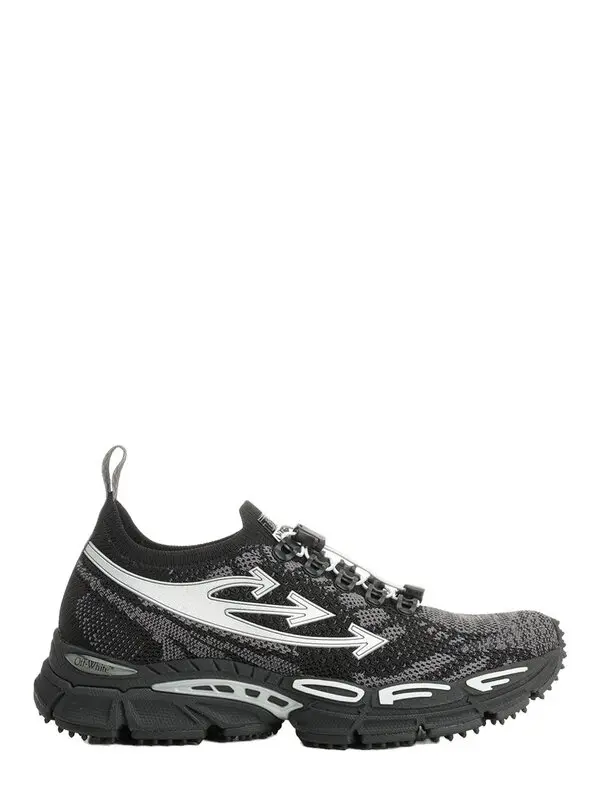 Off-White Be Right Back" Logo Lace-up Sneakers - Black