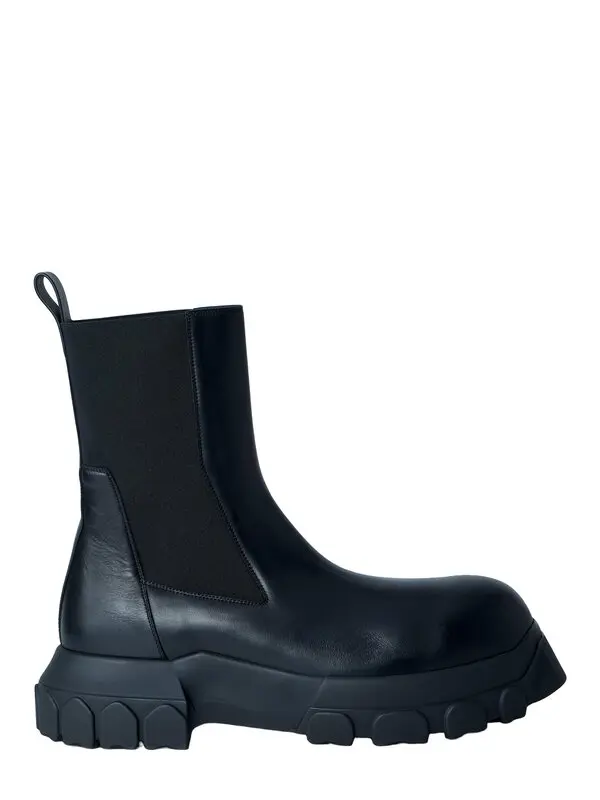 Rick Owens Beatle Bozo Tractor Boots - Black