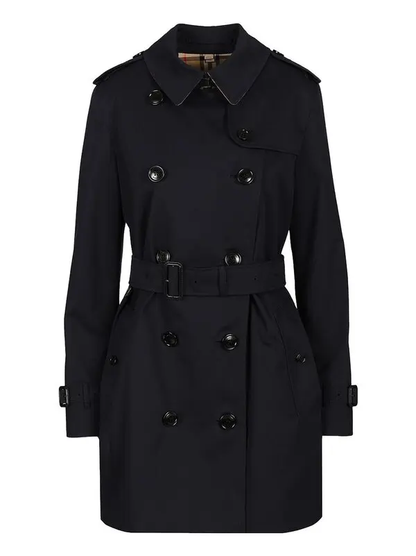 Burberry Heritage Kensington Trench Coat - Blue