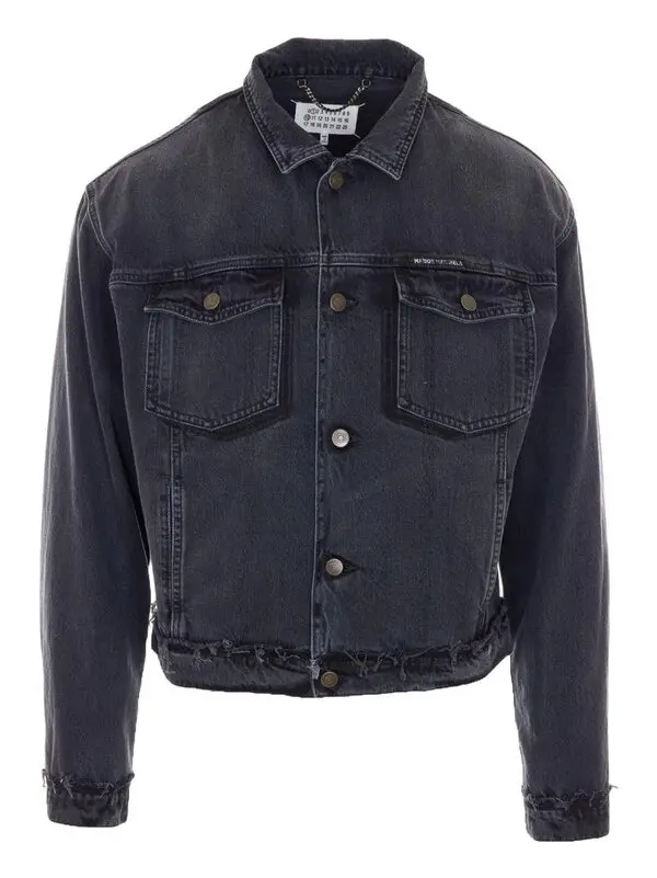 MAISON MARGIELA Denim Trucker Jacket - Black