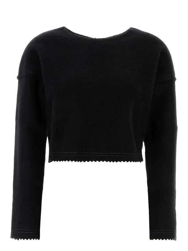 Max Mara Wool Blend Crespo Sweater - Black
