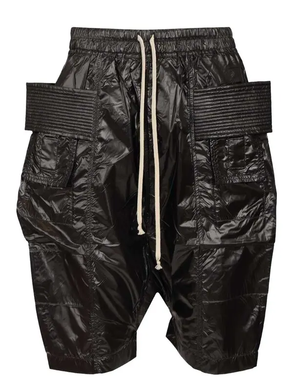 Rick Owens Creatch Cargo Shorts - Black