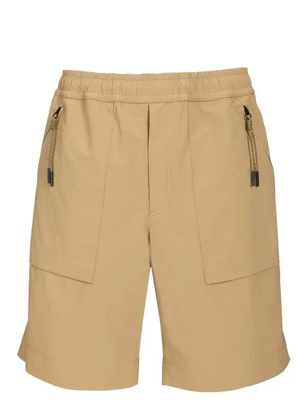 Moncler Froissé Technical Shorts - Cream