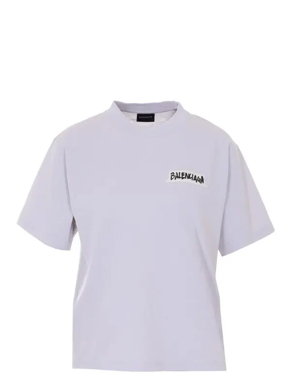 Balenciaga Masking Tape Medium Fit T-shirt - Gray