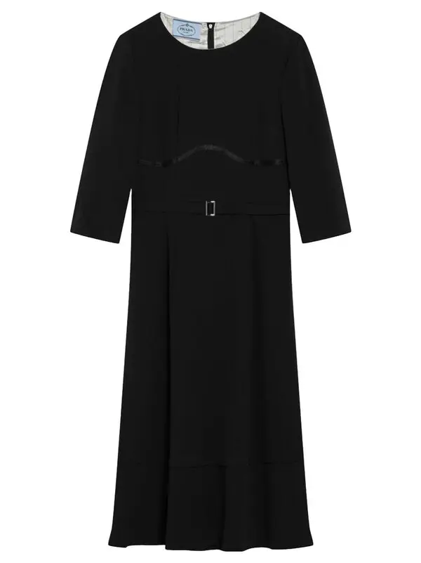 Prada Belted Dress - Black