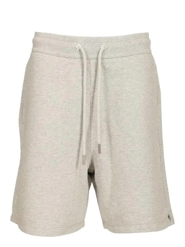 Ami Cotton Fleece De Coeur Shorts - Gray