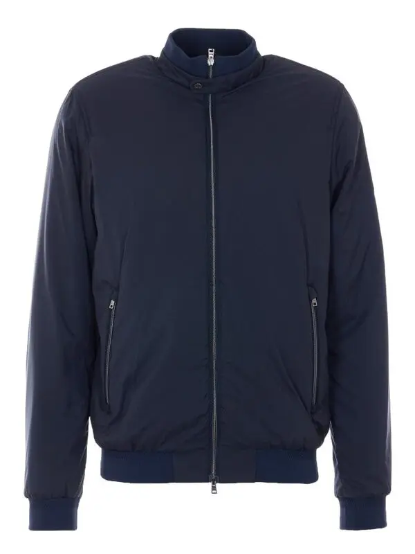 Herno Zip-up Turtleneck Jacket - Blue