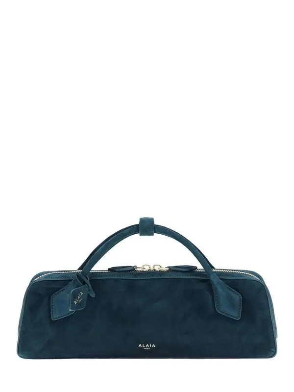Alaïa Le Teckel Goat Leather Clutch - Blue