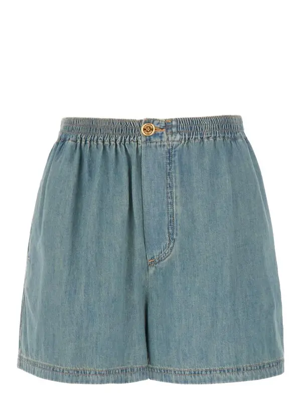 Moschino Elasticated Waist Denim Shorts - Multicolor