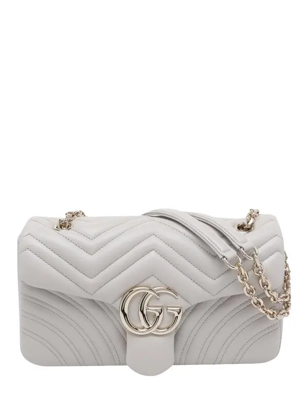 Gucci Gg Marmont Medium Shoulder Bag - Gray