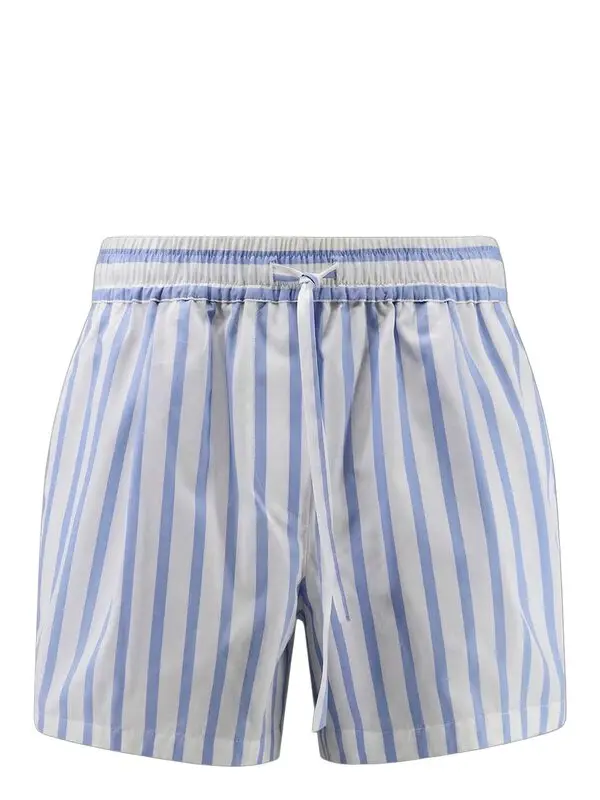 Dolce & Gabbana Striped Cotton And Silk Shorts - Multicolor