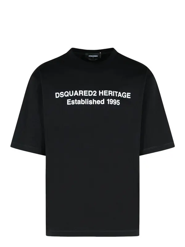 Dsquared2 Heritage' Cotton T-shirt - Black