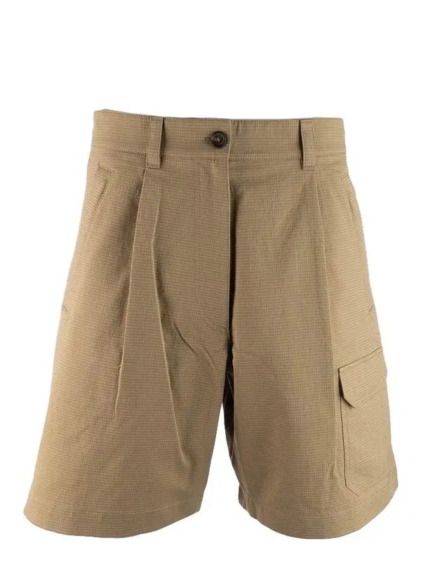 Miu Miu Tailored Cargo Shorts With Monogram Detail - Multicolor