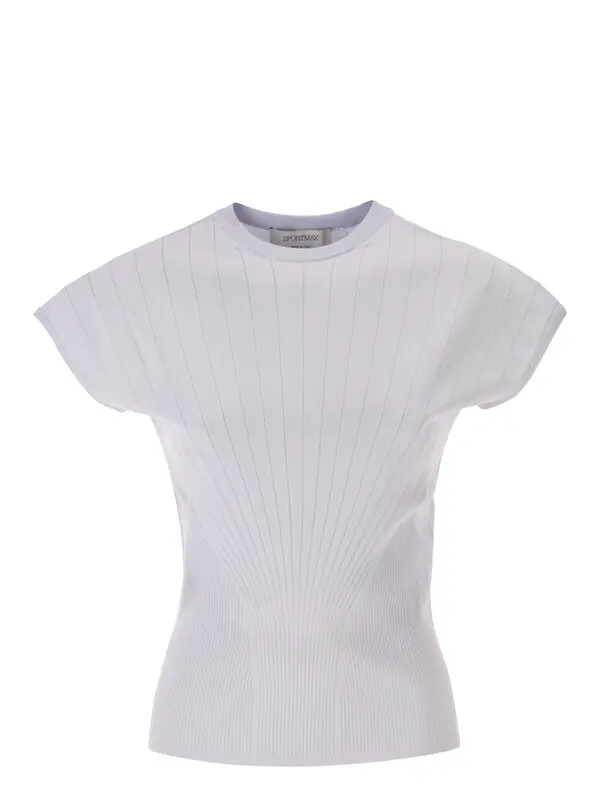 Sportmax Ribbed Viscose Jumper - Blue