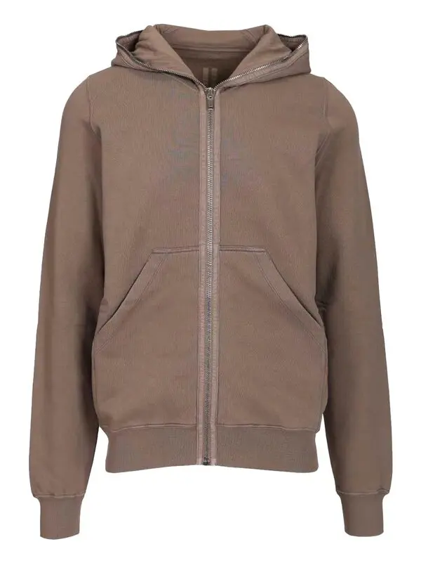Rick Owens Zip Hoodie - Brown