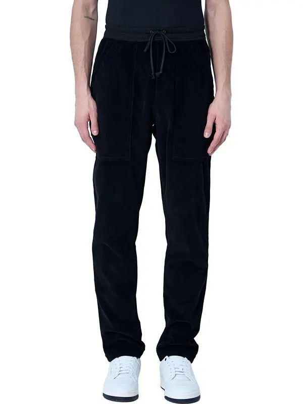 Saint Laurent Corduroy Drawstring Pants - Black