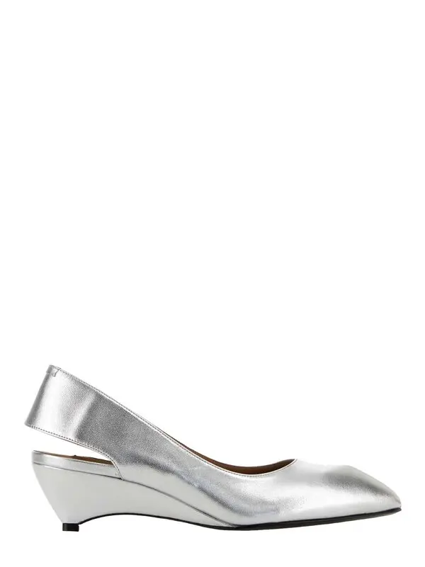 JIL SANDER Leather Pumps - Silver
