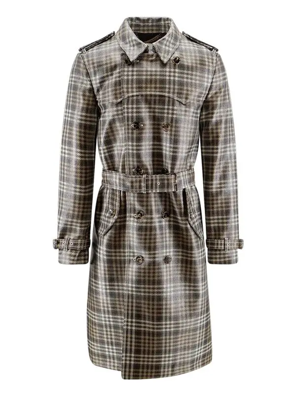 Burberry Foxfield Madras Trench Coat - Multicolor