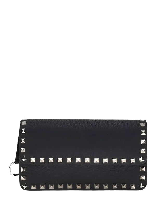 Valentino Garavani Rockstud Chain Wallet - Black