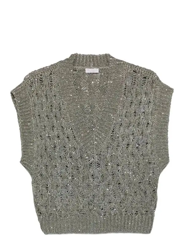 Brunello Cucinelli Knitted Vest - Multicolor