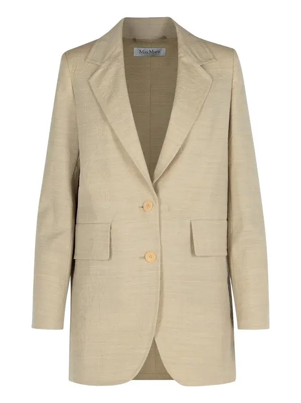 Max Mara Acacia Virgin Wool Jacket - Cream