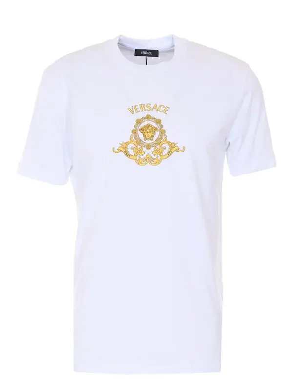 Versace Hall Of Heroes Crest Graphic T-shirt - White