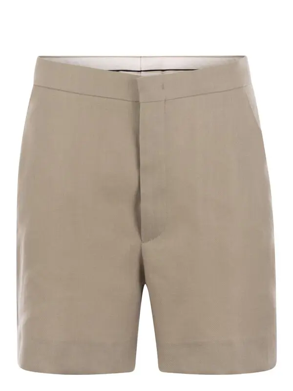 Tagliatore Linen Chino Bermuda Shorts - Multicolor