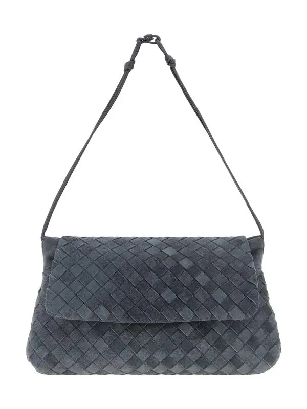 Bottega Veneta Lamb Air Force Giorno Clutch - Blue