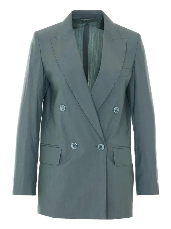 Max Mara Double-breasted Blazer - Green
