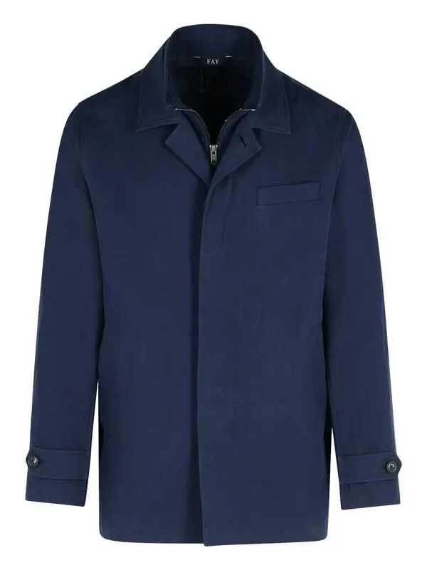 FAY Morning' Cotton Jacket - Blue